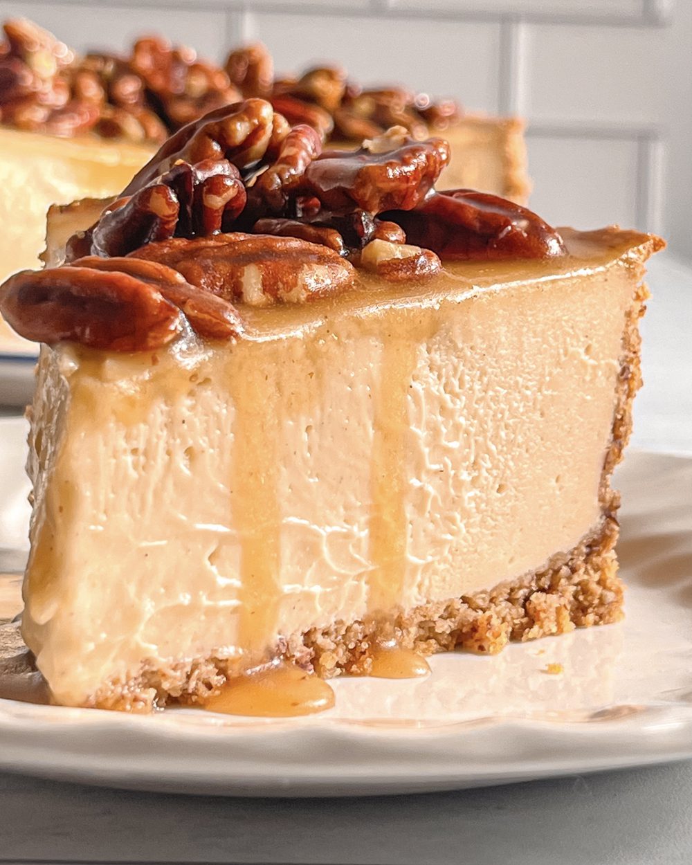 Caramel Pecan Cheesecake - PastrybySaloni