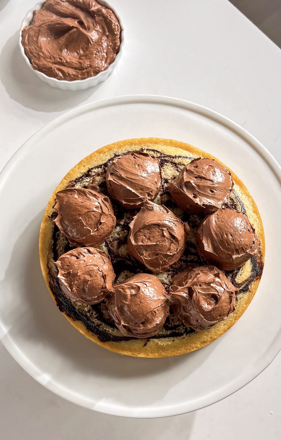 Vanilla and Chocolate Marble Cake - PastrybySaloni